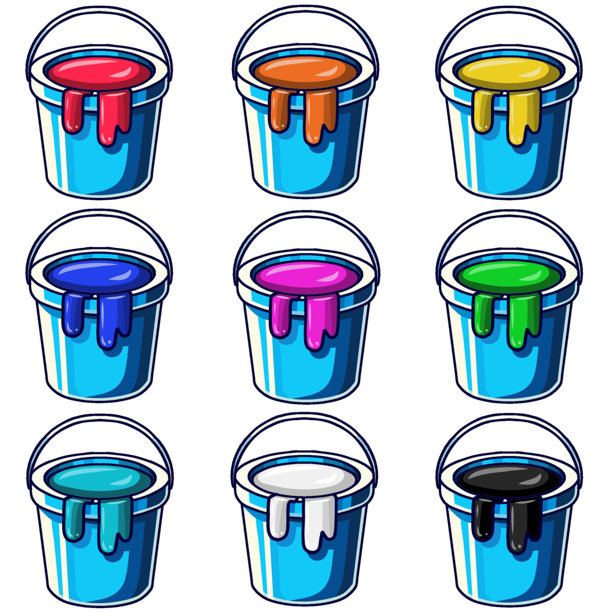 bucket of colors 2 - ibisPaint