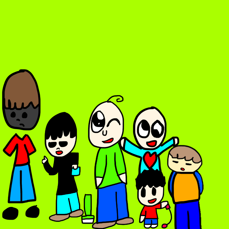 drawing baldi characters (updated) - ibisPaint