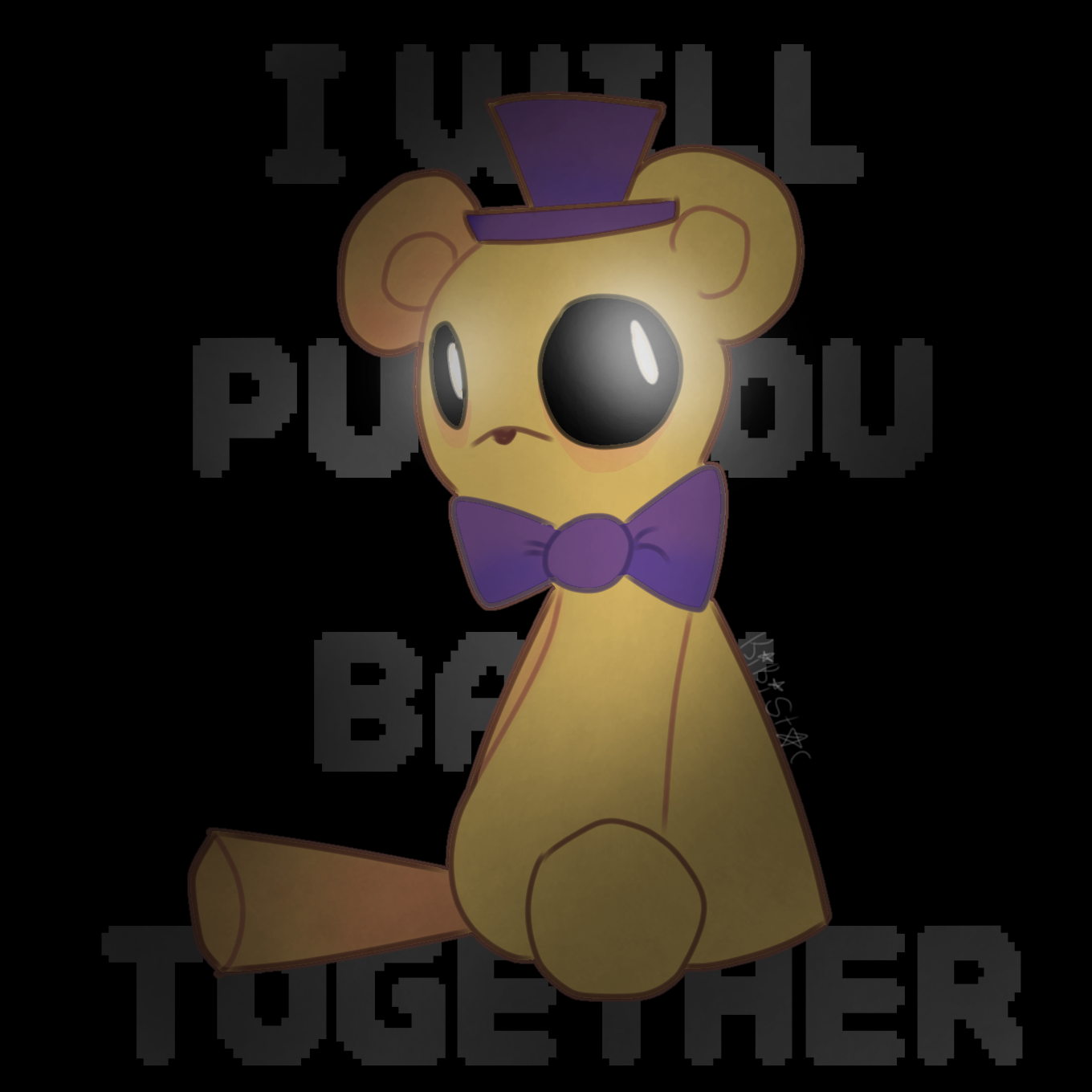 ur best friend, psychic friend fredbear - ibisPaint