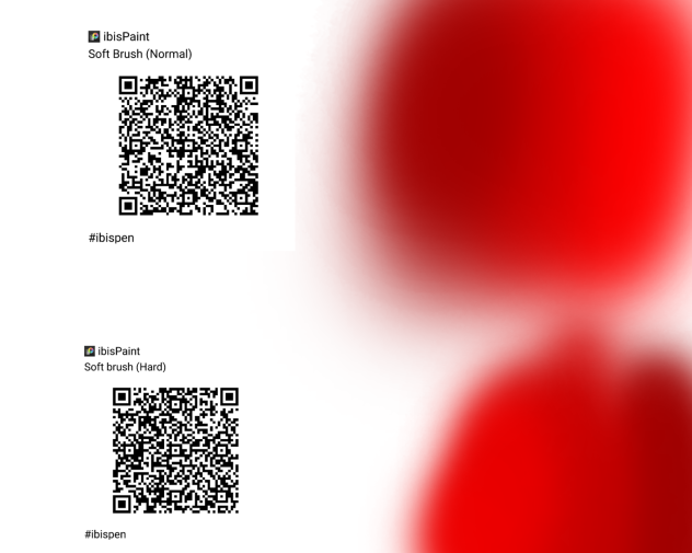 Soft brush(Normal) and Soft brush (hard) - ibisPaint