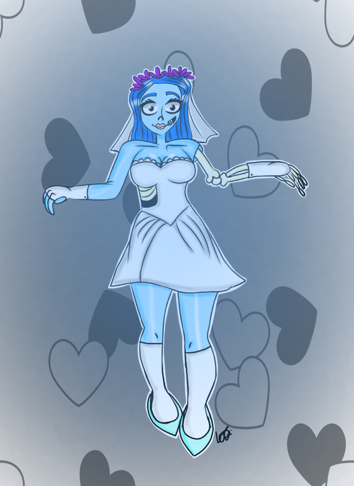 emily corpse bride 🖤🖤🖤💙 - ibisPaint