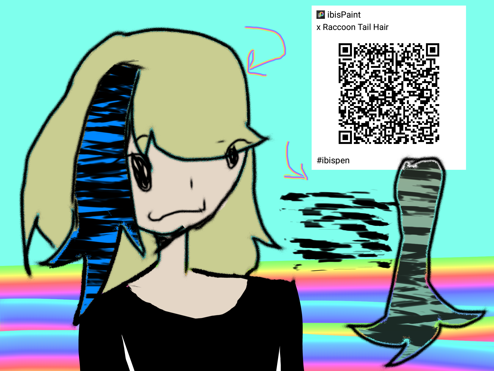 Raccoon Tail Hair Brush - ibisPaint