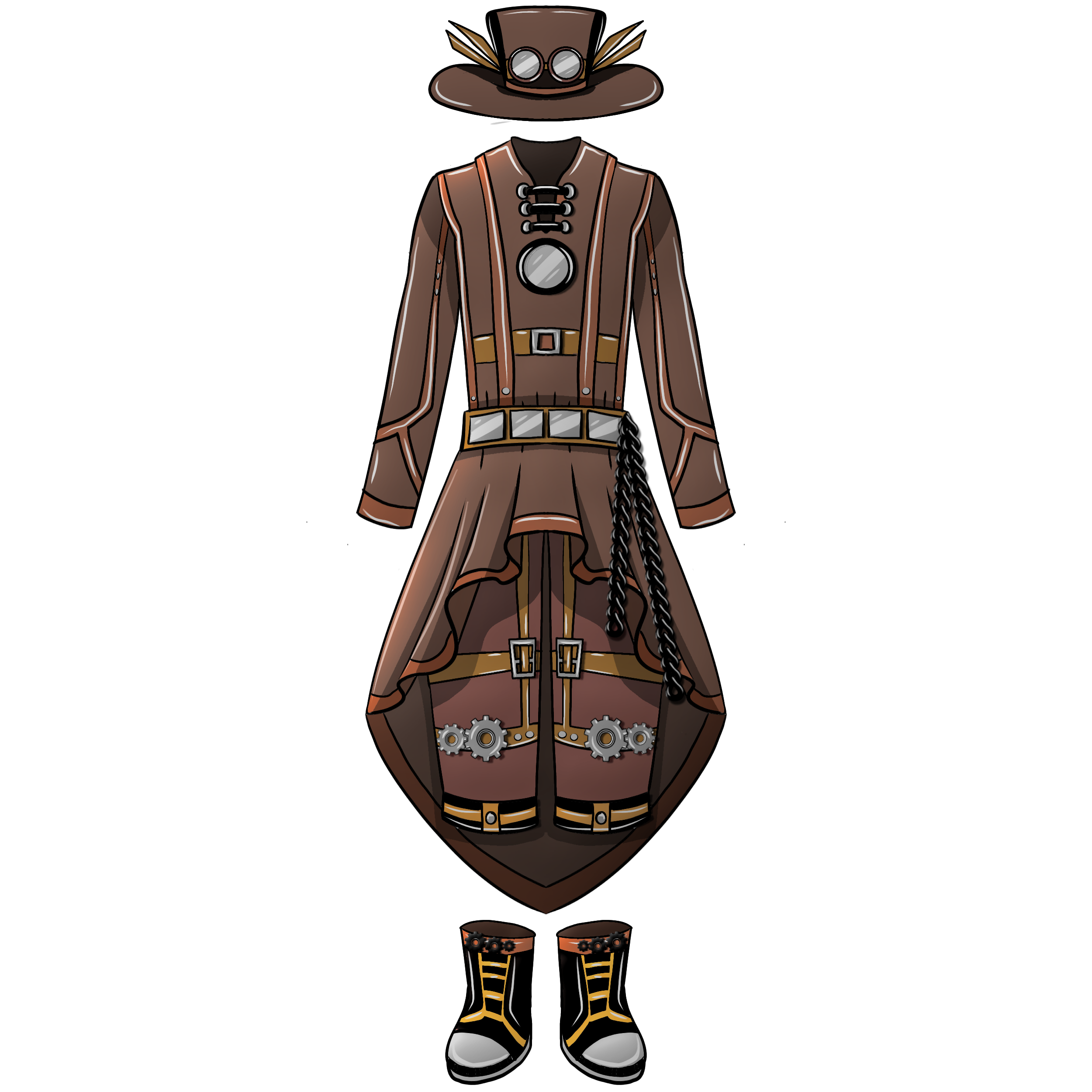steampunk outfit A - ibisPaint