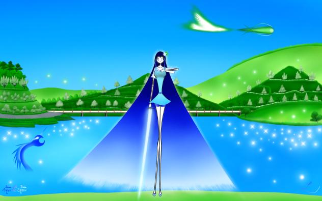 Spring Scenery of a Lakeside #2 - ibisPaint