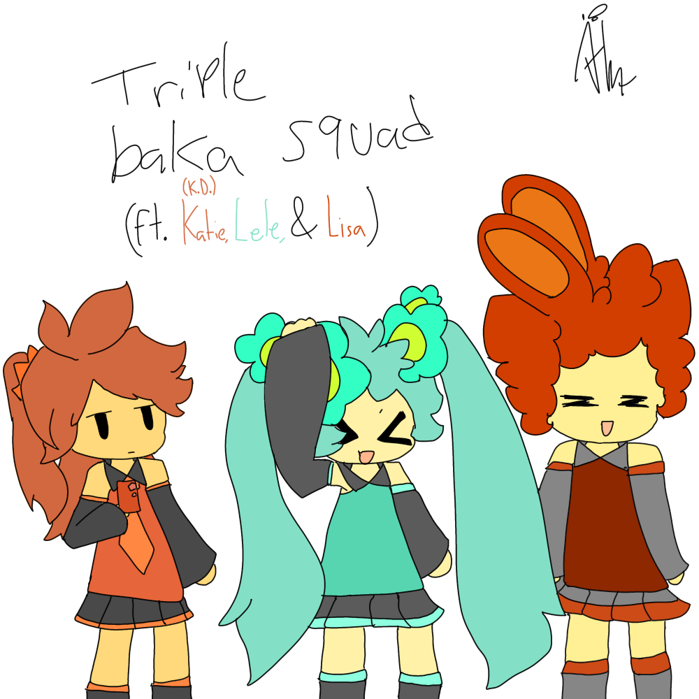 Triple Baka squad with my ocs😀 - ibisPaint