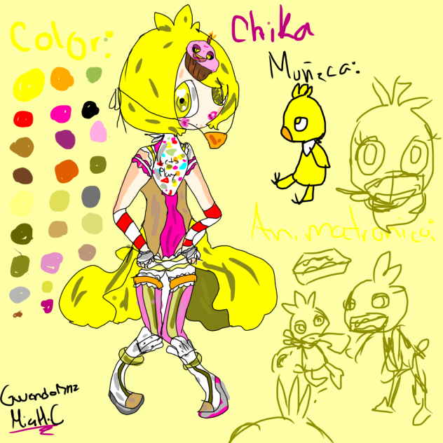 Toy Chika Five Nigths Freddys. - ibisPaint