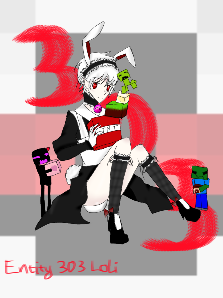Entity303 Loli Herobrine love - ibisPaint
