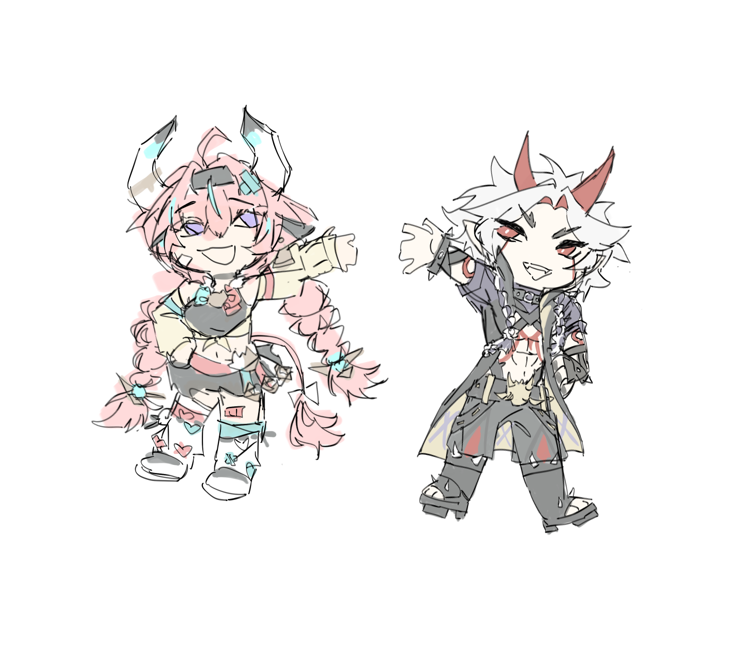 Itto and verasa - ibisPaint