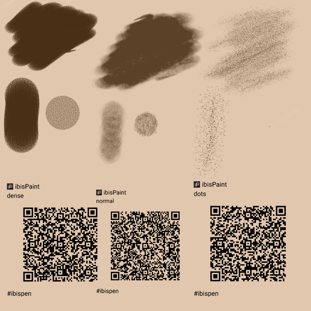 some textured brushes - ibisPaint