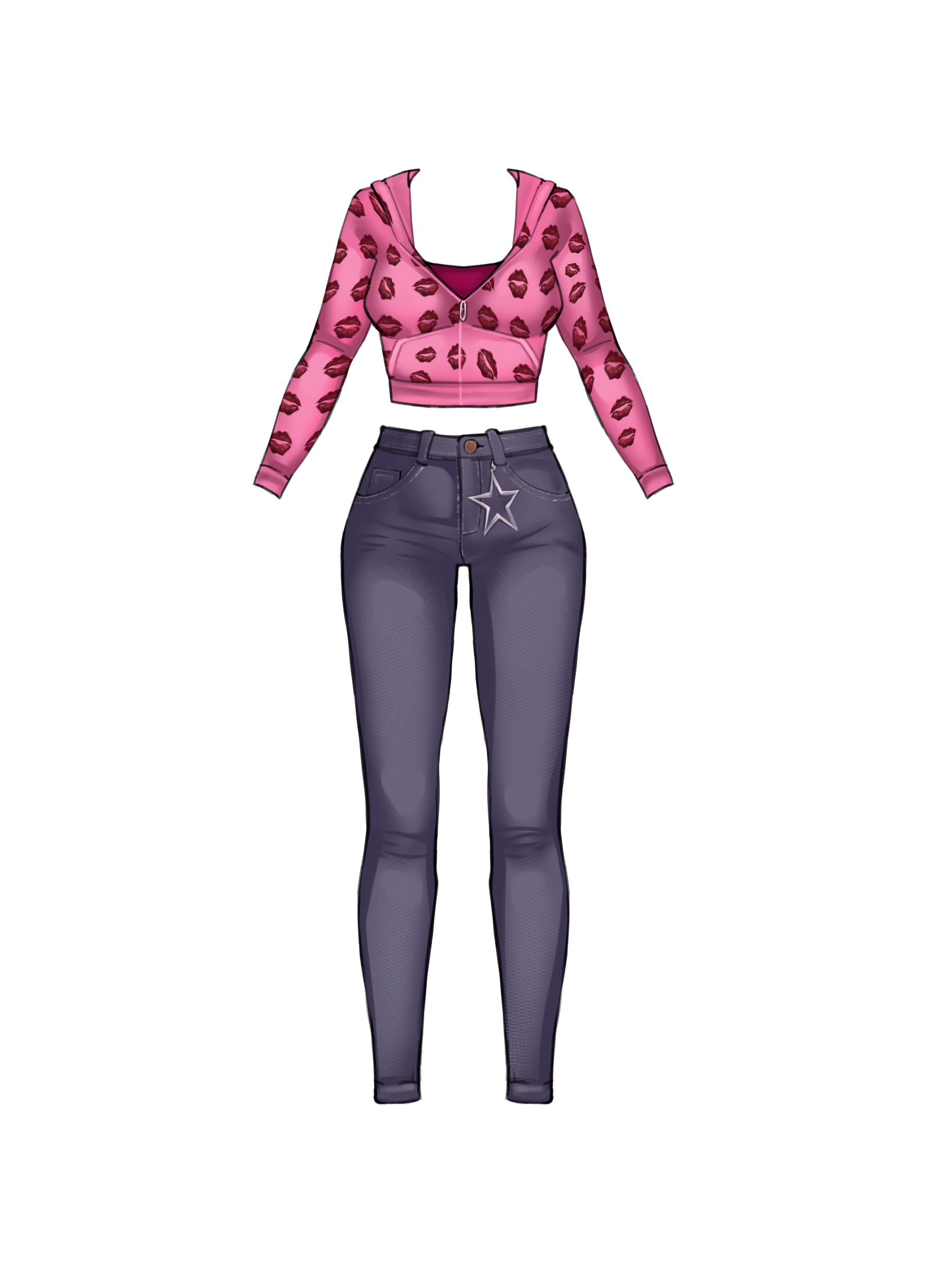 y2k outfit no. 2 jennifer’s body inspo - ibisPaint