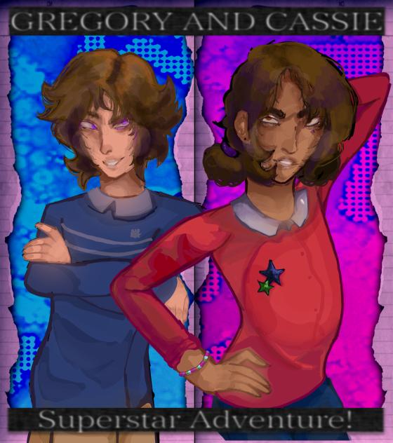 Gregory and Cassie; Superstar Adventure - ibisPaint