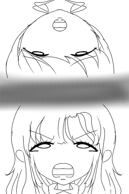 대칭-Angry Woman Mild Man - ibisPaint