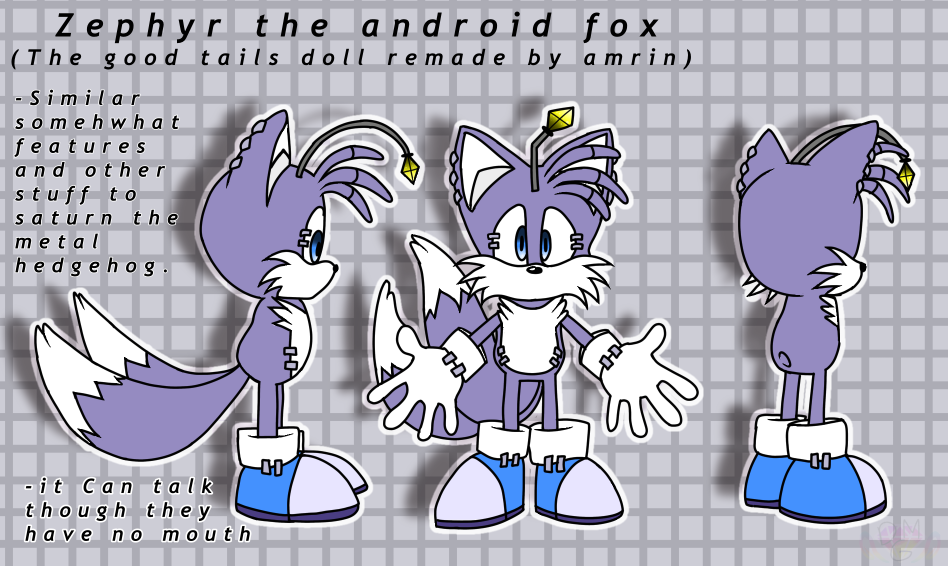 Zephyr the android fox doll - ibisPaint
