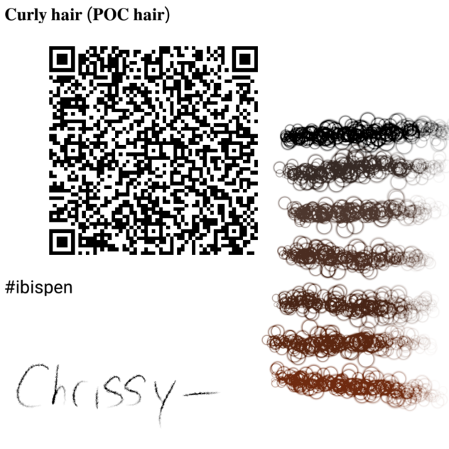 Curly hair - ibisPaint