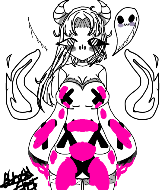 pink blood demon - ibisPaint