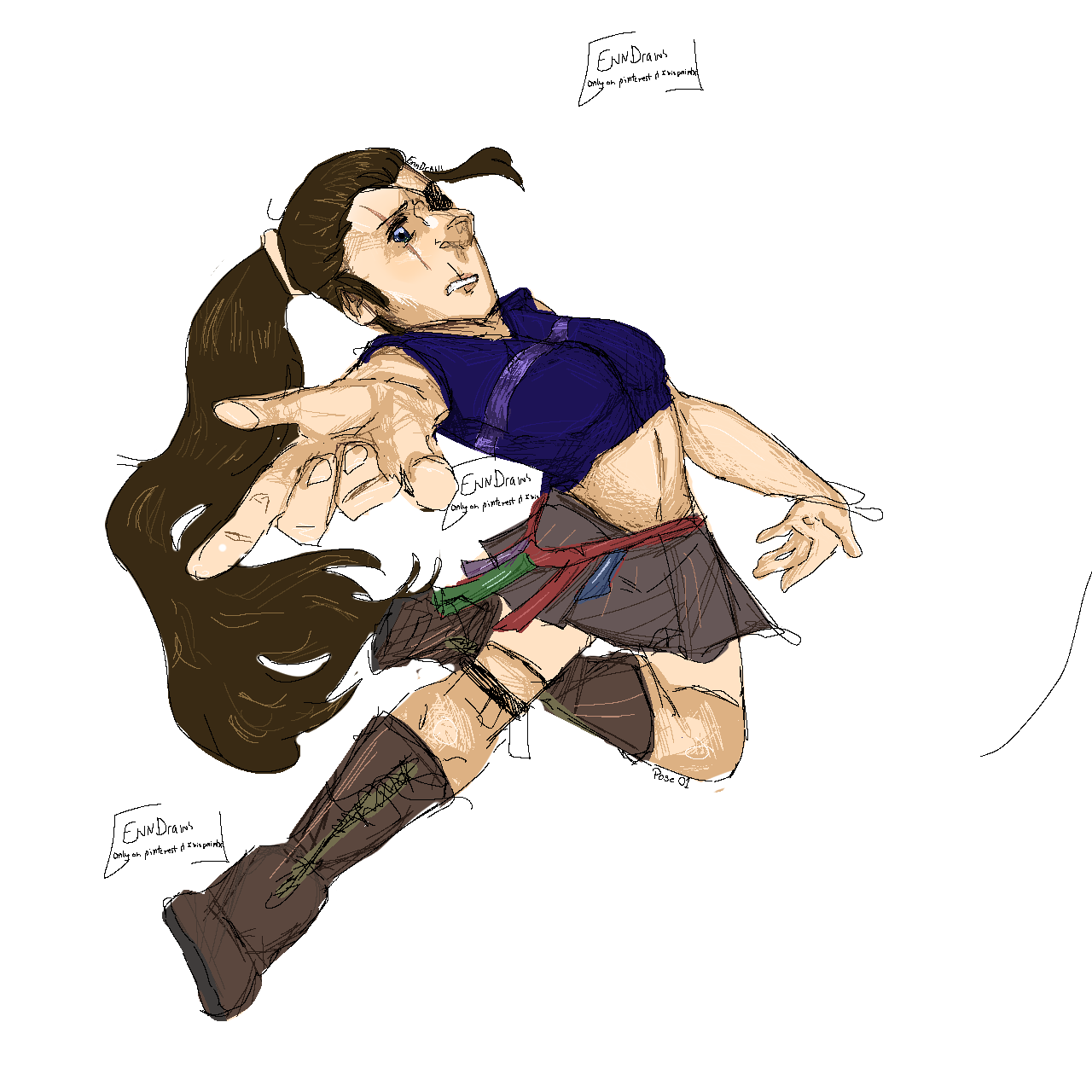 Pose Test 01 - ibisPaint