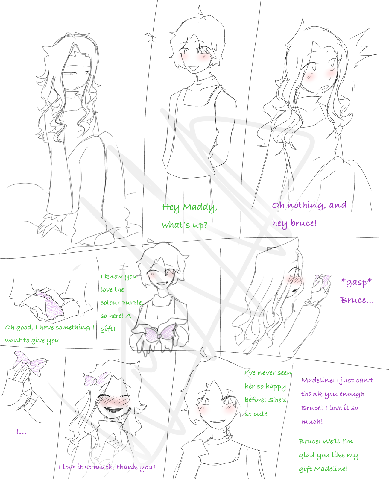 Madeline’s bow - Bruce x Maddy - ibisPaint