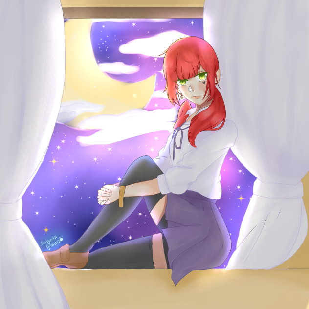 The witch and the night light - ibisPaint