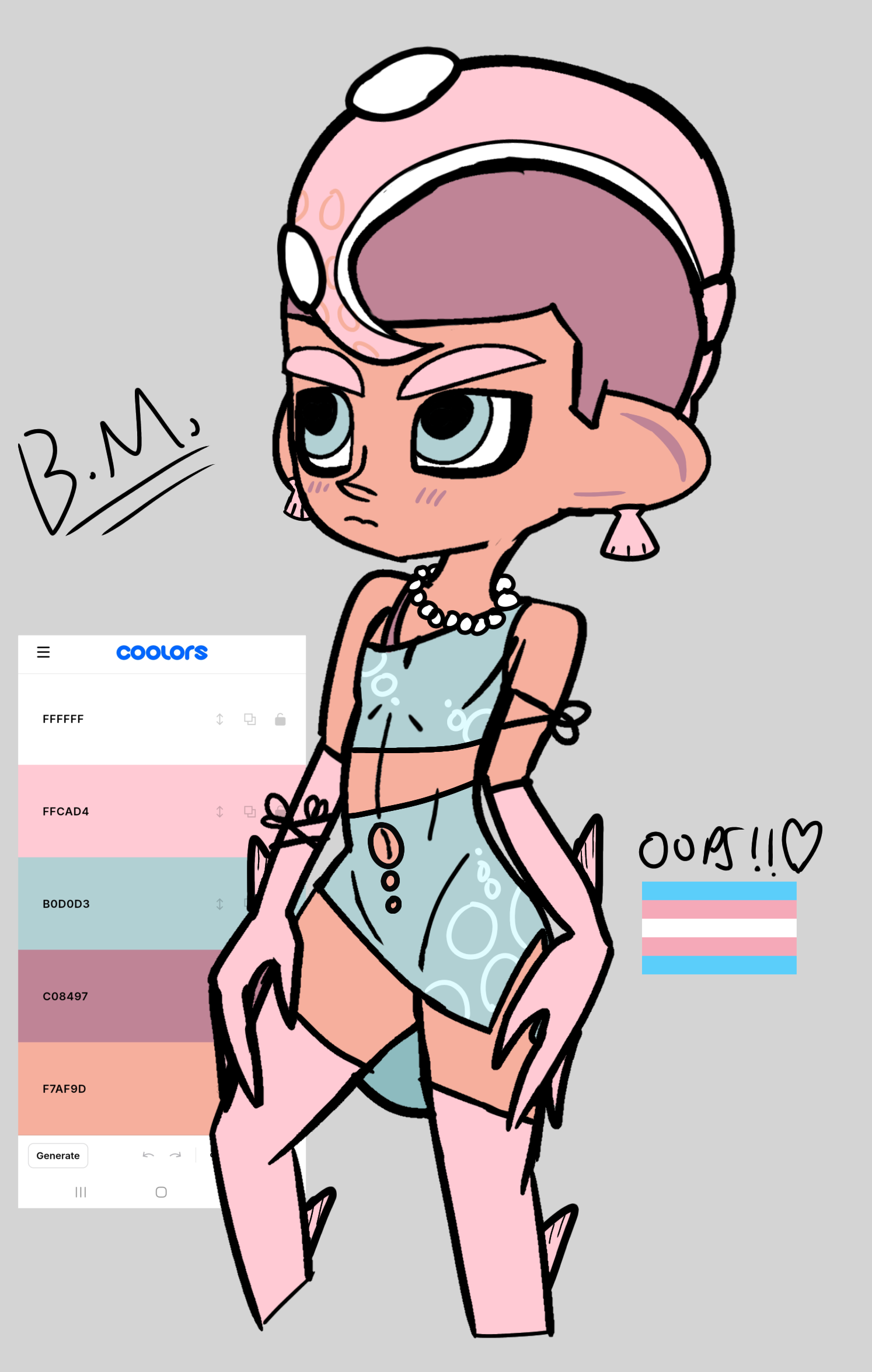 Suspiciously trans color pallete. - ibisPaint