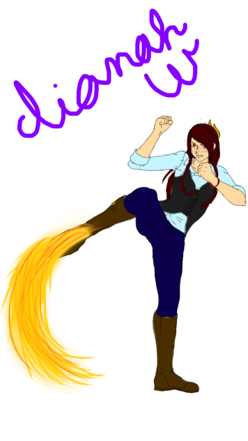 Dianah The firebender - ibisPaint