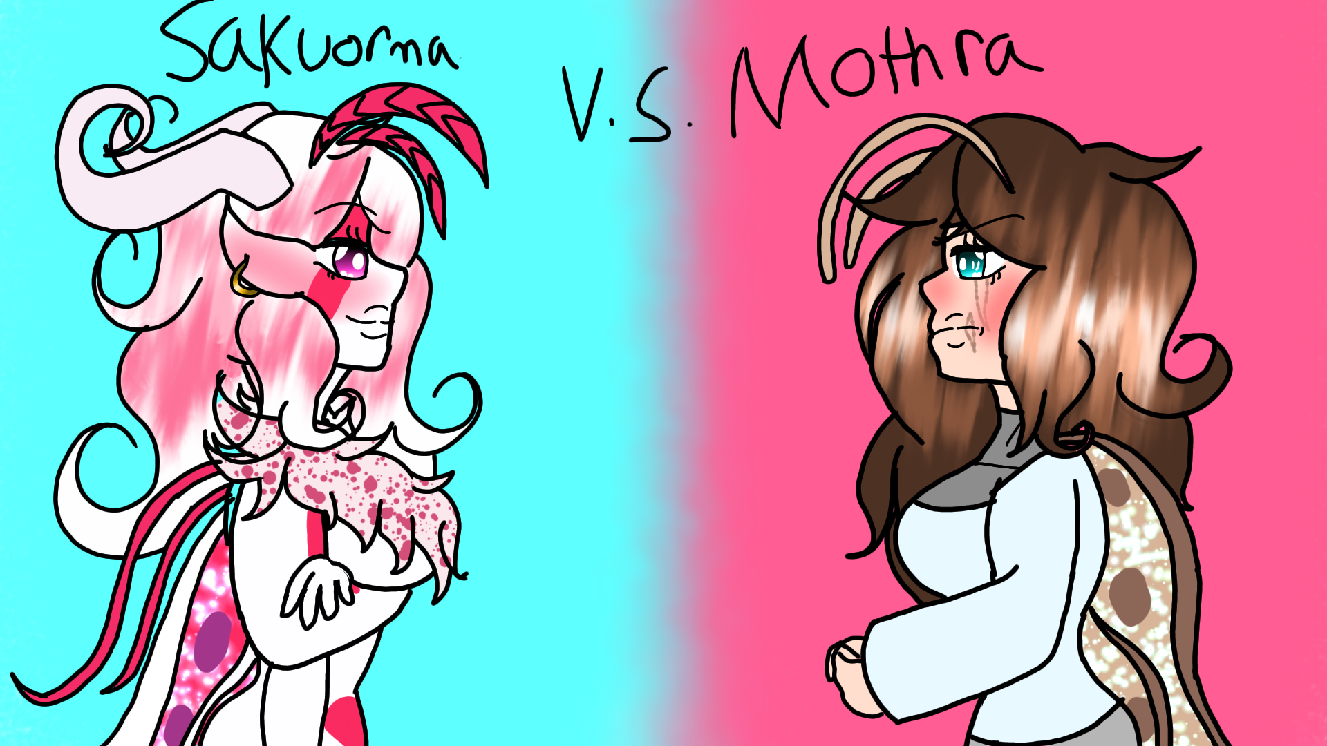 Sakuroma V.S Mothra (SrappedHizLife) - ibisPaint