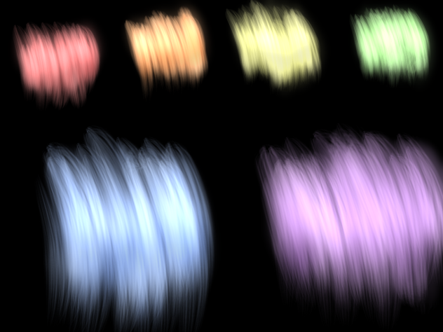 Random rainbow hair shades - ibisPaint