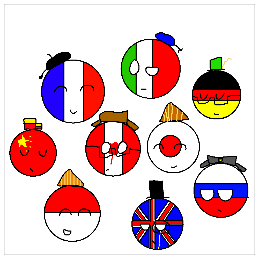 my countryballs have hat (update) - ibisPaint