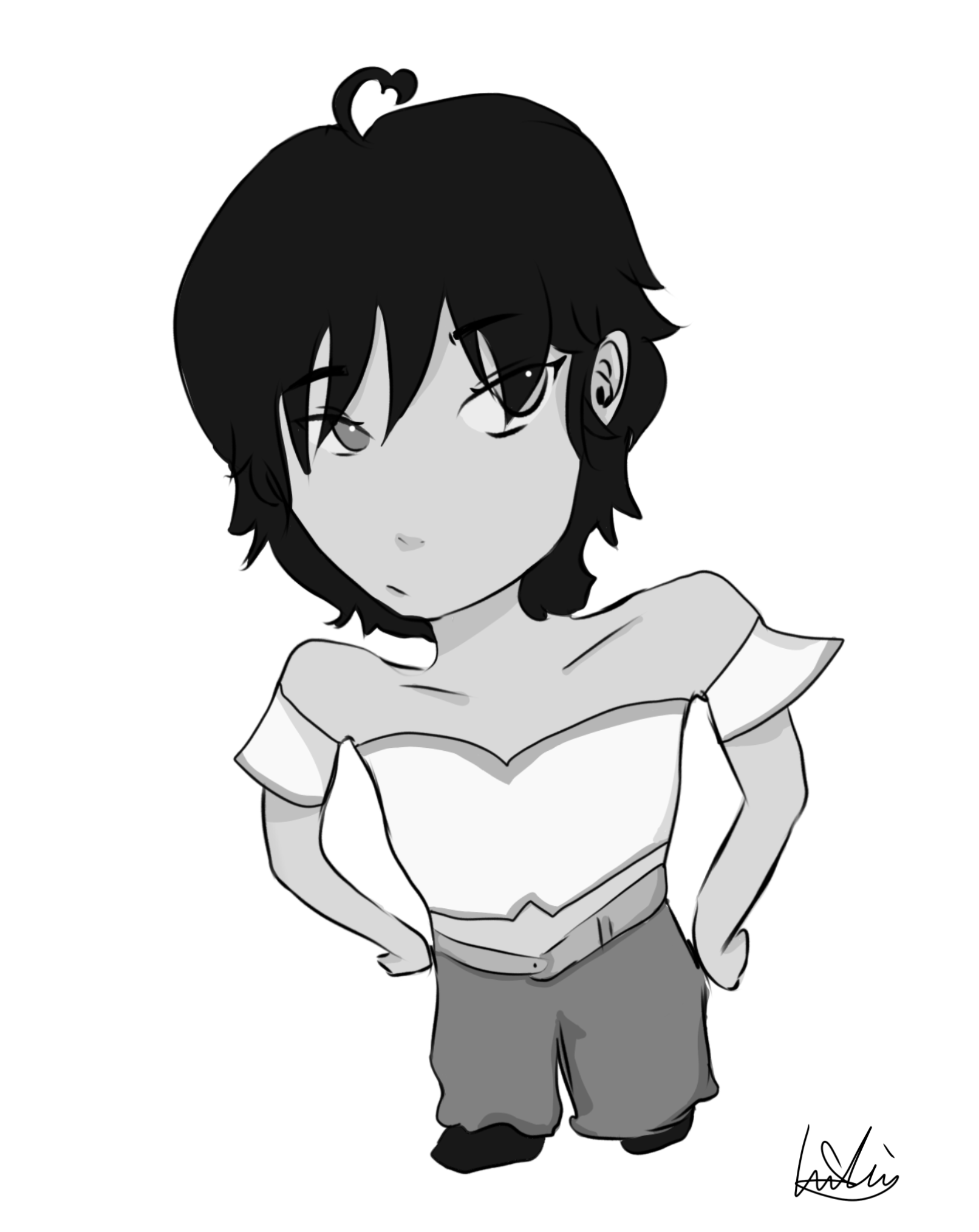 BnW sketch 🖤🤍 - ibisPaint