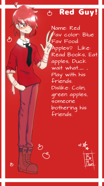 DHMIS Red Guy (my oc) uwu - ibisPaint