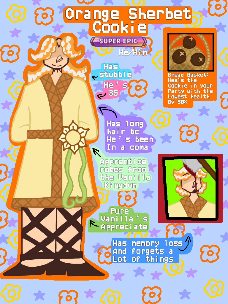 Orange Sherbet cookie - ibisPaint