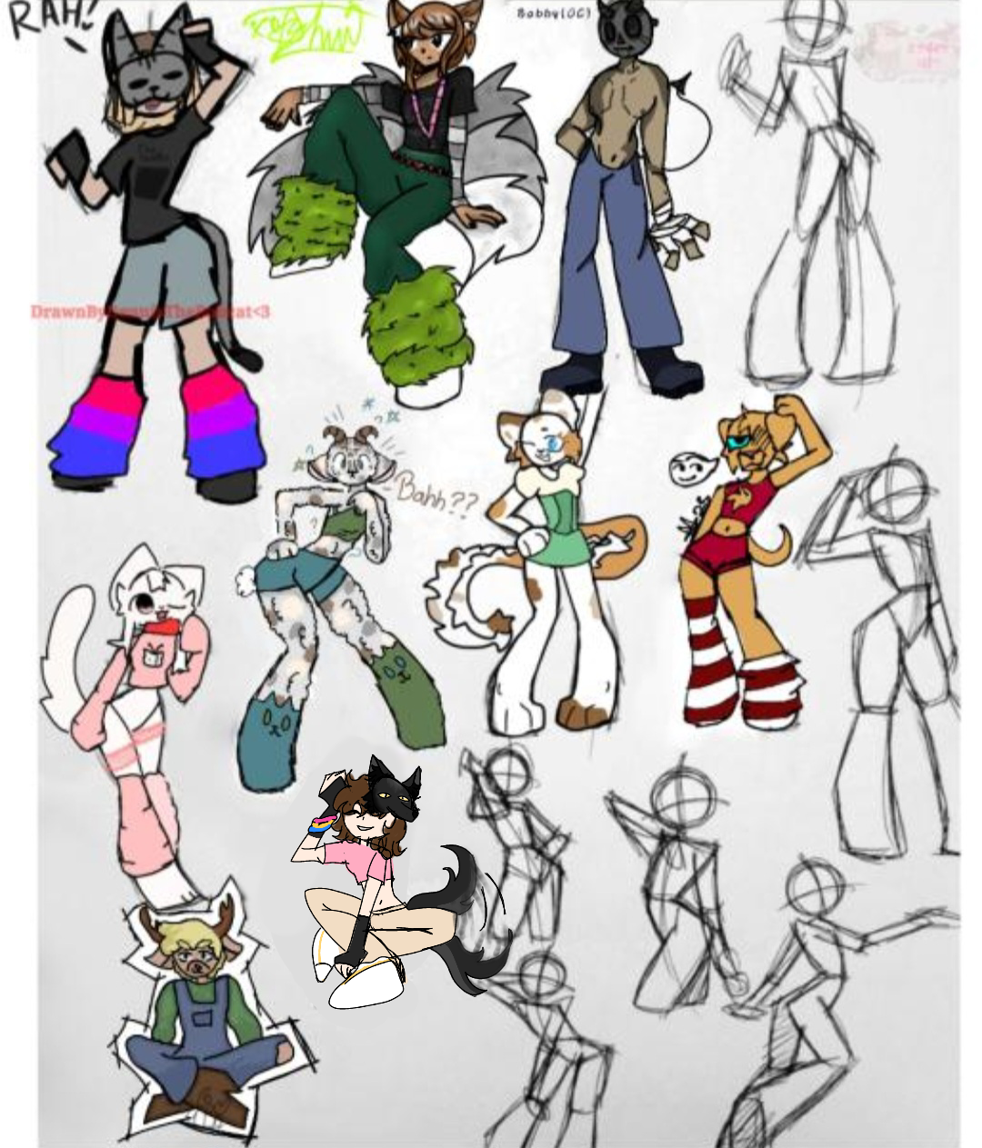 therian and furry collab - ibisPaint