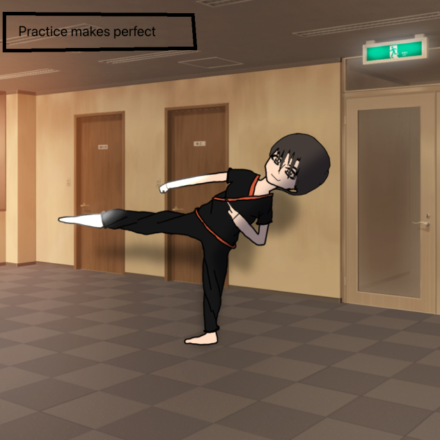 Karate practice - ibisPaint