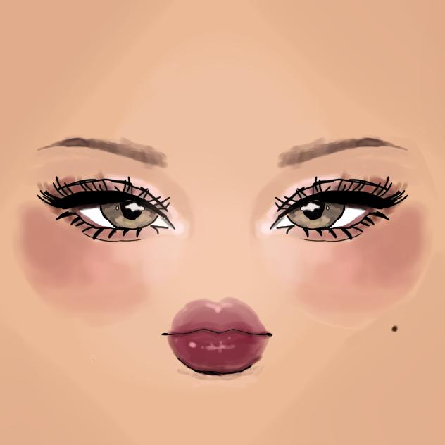 Training to make DTI faces - ibisPaint