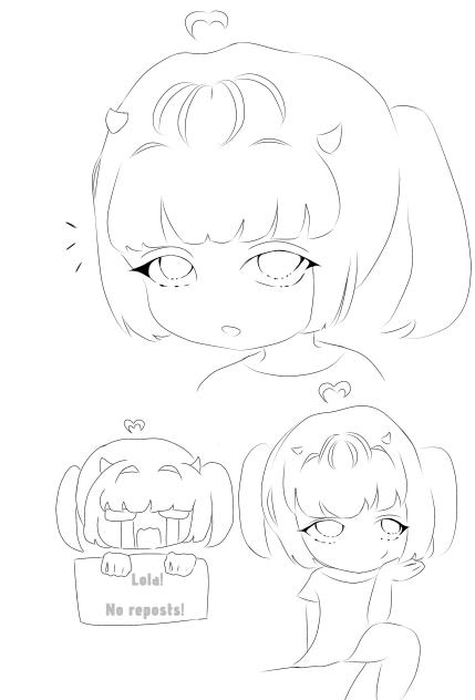 Wip lola's oc character sheet - ibisPaint