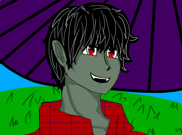 Marshall Lee under umbrella - ibisPaint