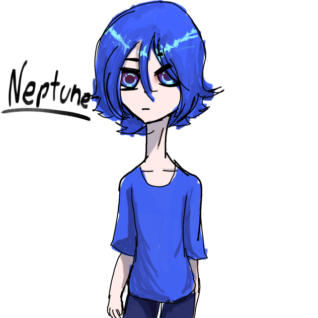 Neptune as human - ibisPaint