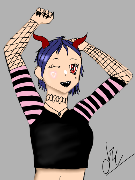 Cute demon girl - ibisPaint