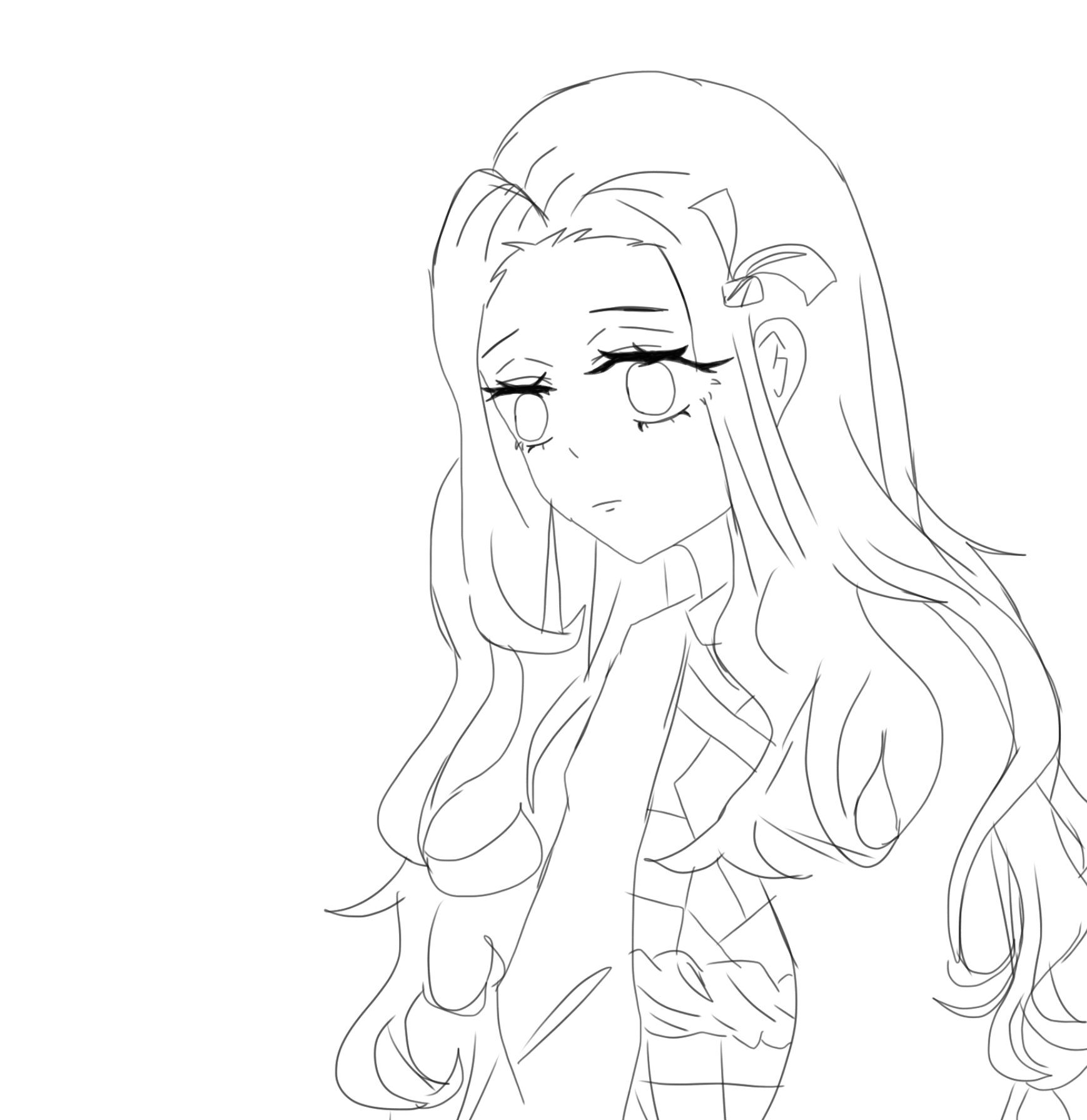 Nezuko line art - ibisPaint