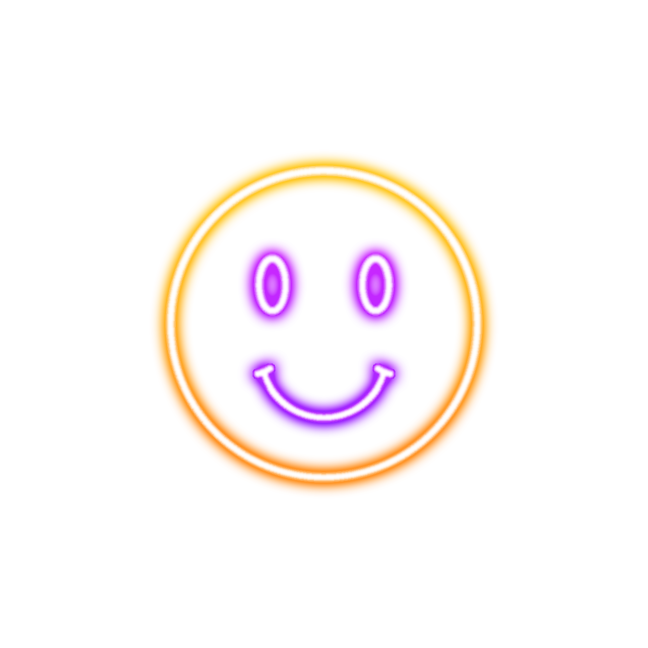 Smiley face neon sign - ibisPaint