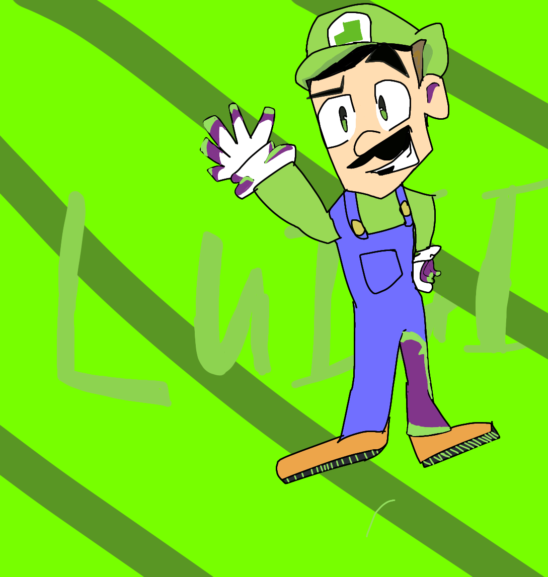 all star luigi(smg4) - ibisPaint