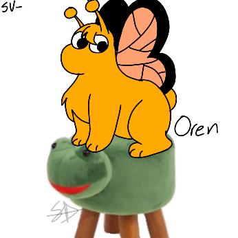 Oren on frog chair(sprunki) - ibisPaint