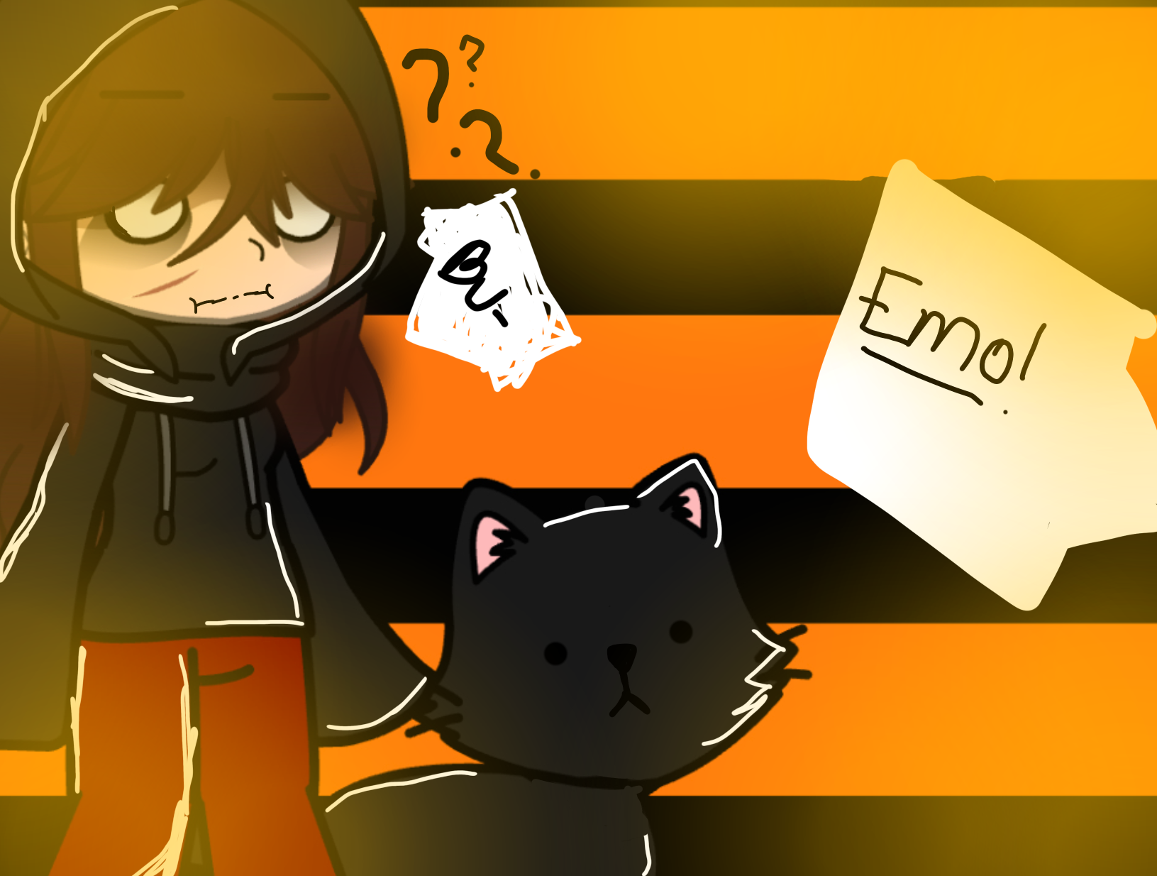 Someone calling you an emo but your not. - ibisPaint