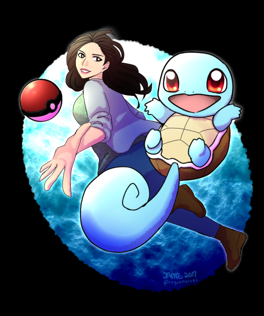 Squirtle and Trainer - ibisPaint