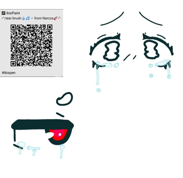 💧💦🫧QR code tears 💦💧💧🫧 - ibisPaint