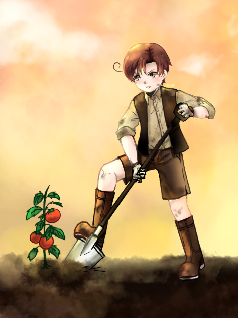 Romano and his tomato tree - ibisPaint