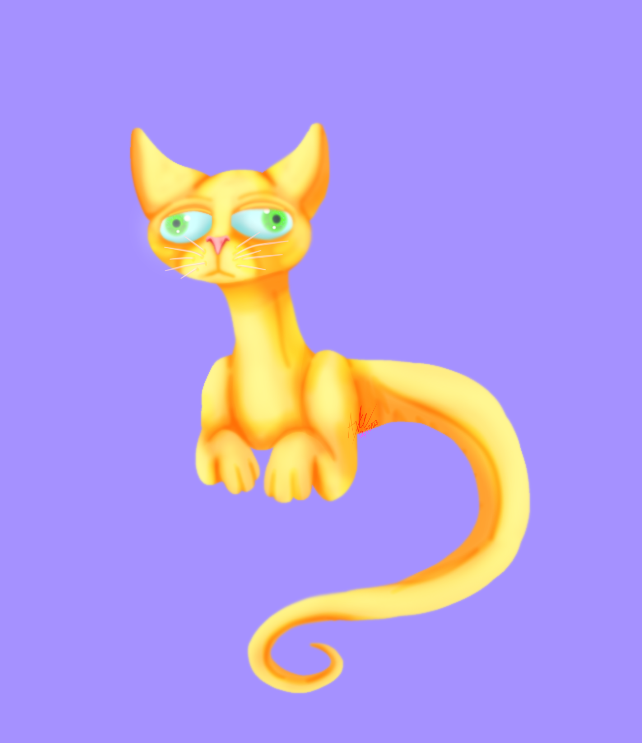 cat yokai thingy - ibisPaint