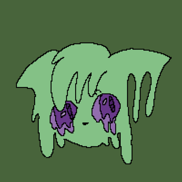 Slime Cat Animation Colored - ibisPaint