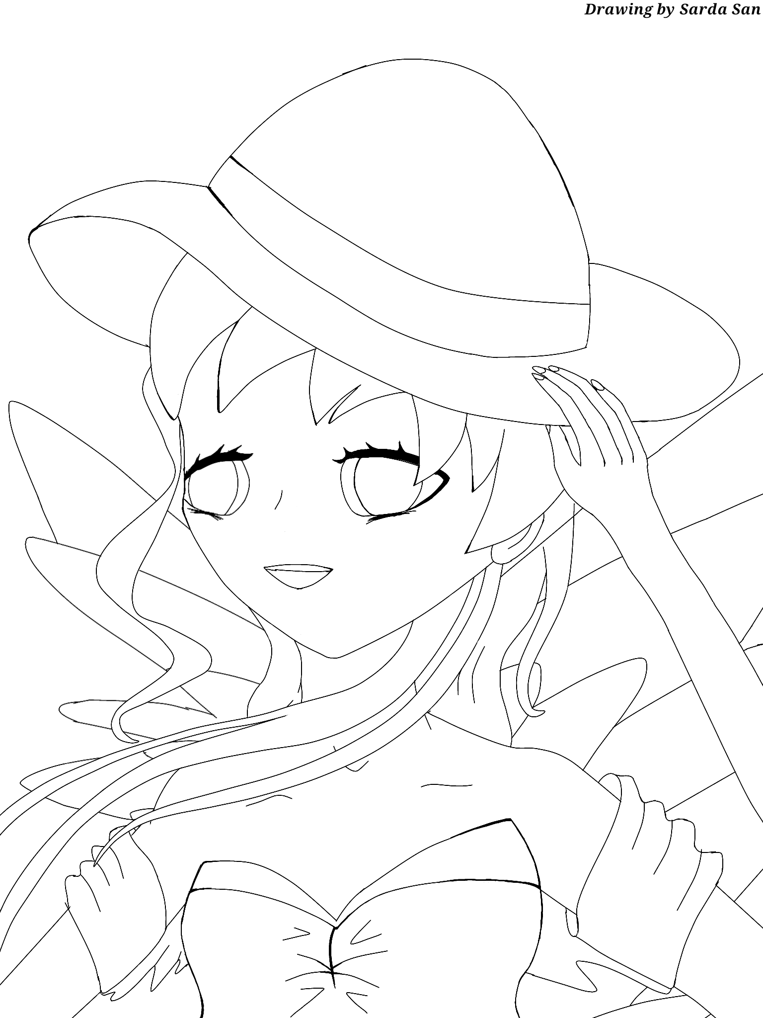 Summer wind(Lineart) - ibisPaint