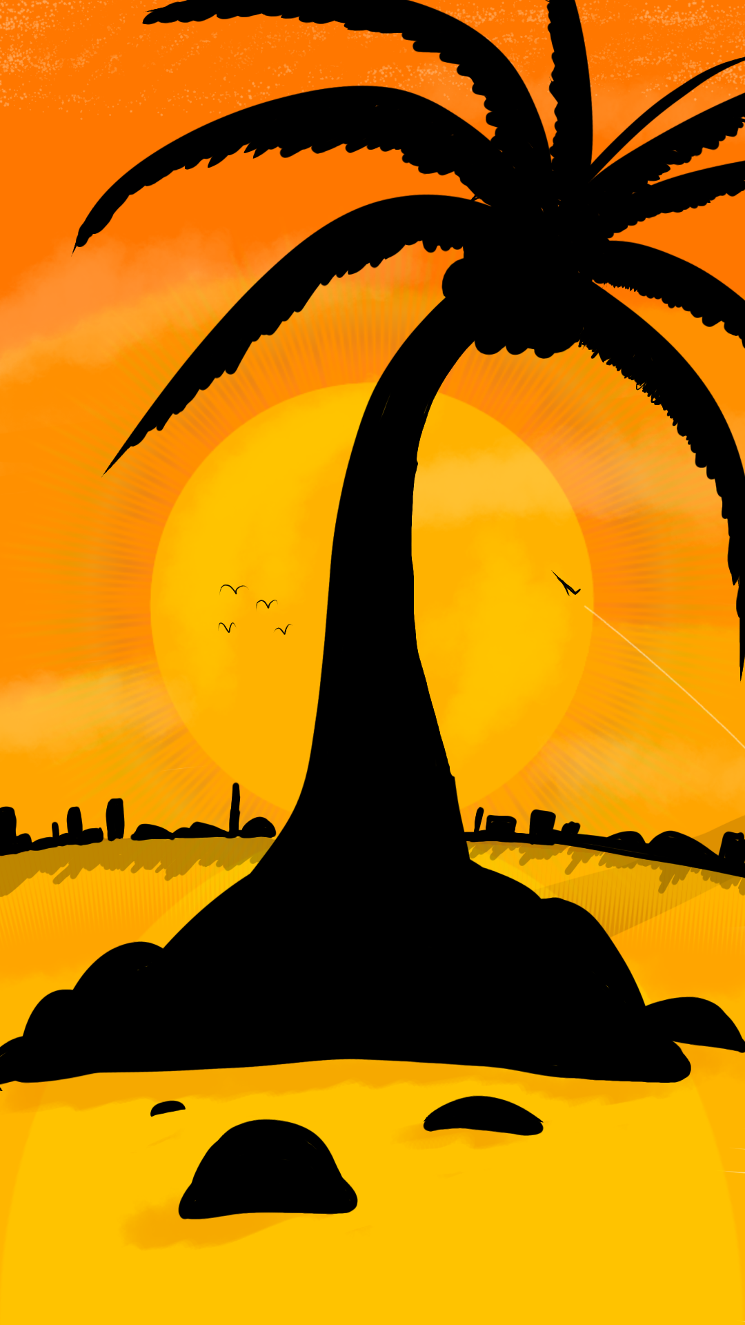 orange sunset ibis paint x - ibisPaint