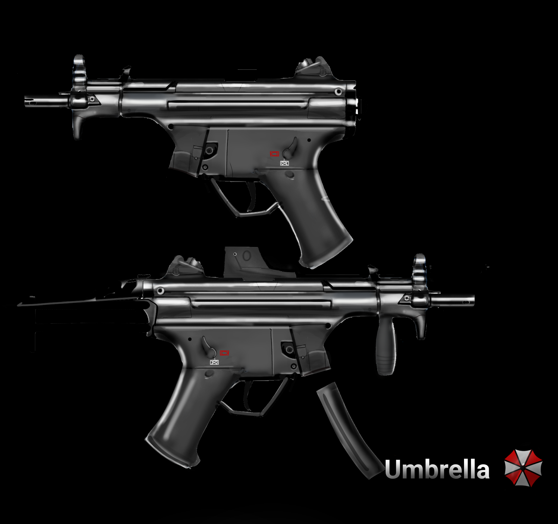 mp5 umbrella corporation - ibisPaint